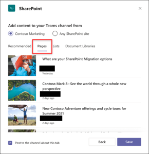 Add a SharePoint page as a tab in Teams Web Development, Software, and App Blog | 200OK Solutions