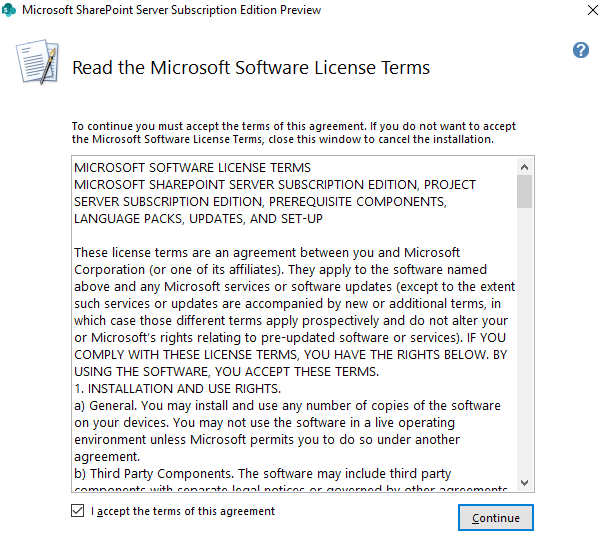 Step By Step Guide To Install Sharepoint Subscription Server Edition